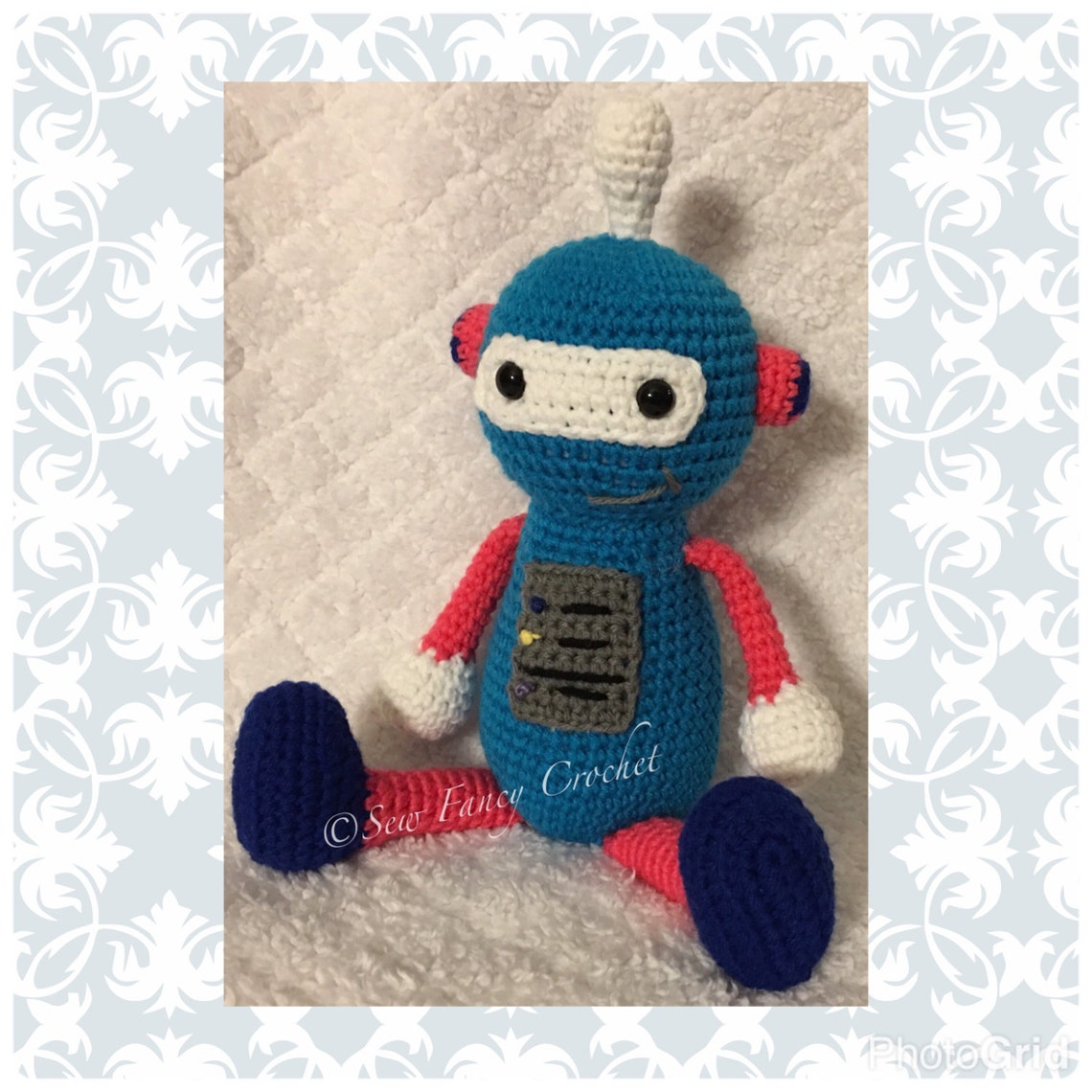 Robot Stuffed Animal, Crochet Robot Stuffed Animal, Crochet Robot ...