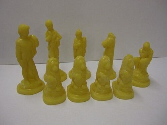 Toys & Games 9 x Supercast 0017 Classical Chess set reusable latex ...