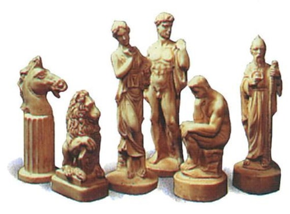 Toys & Games 9 x Supercast 0017 Classical Chess set reusable latex ...