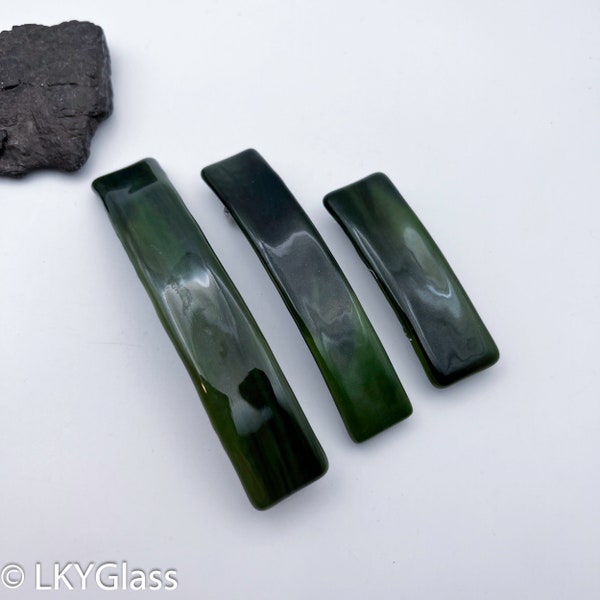 Green Barrette - Etsy