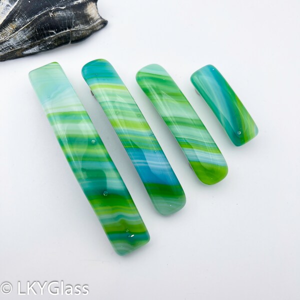 Green Barrette - Etsy