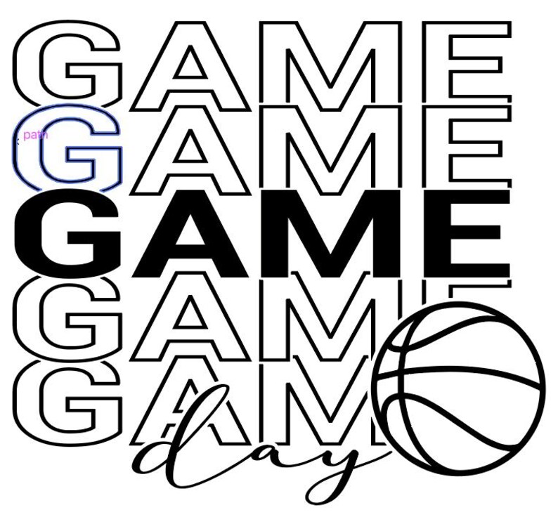 Game Day Basketball SVG - Etsy