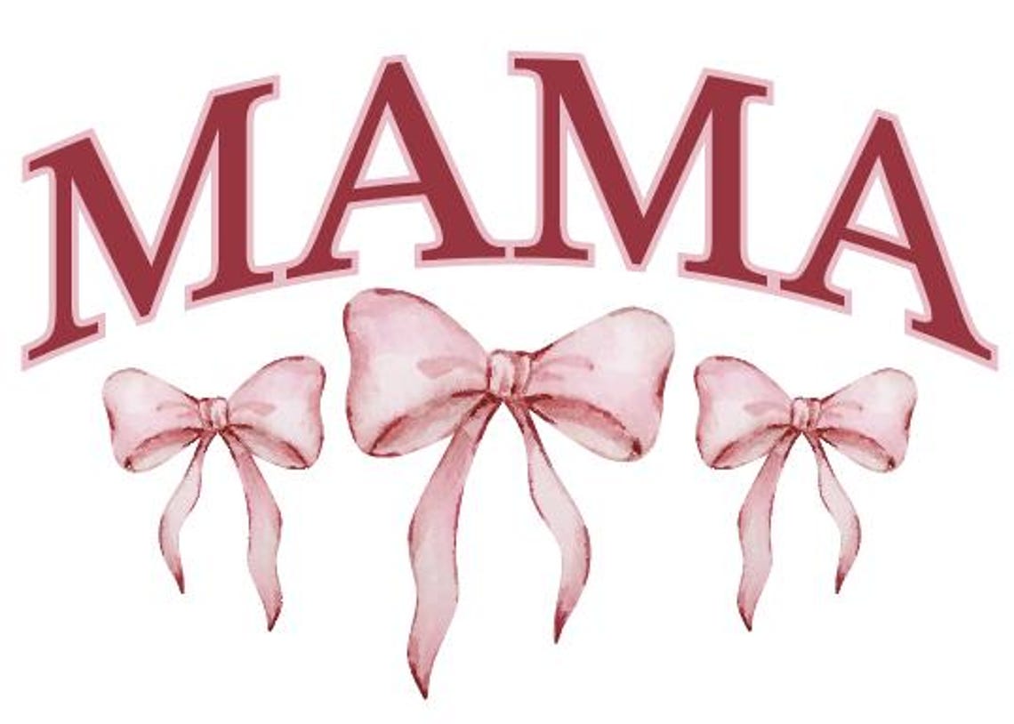 MAMA With Bows - PNG - Etsy