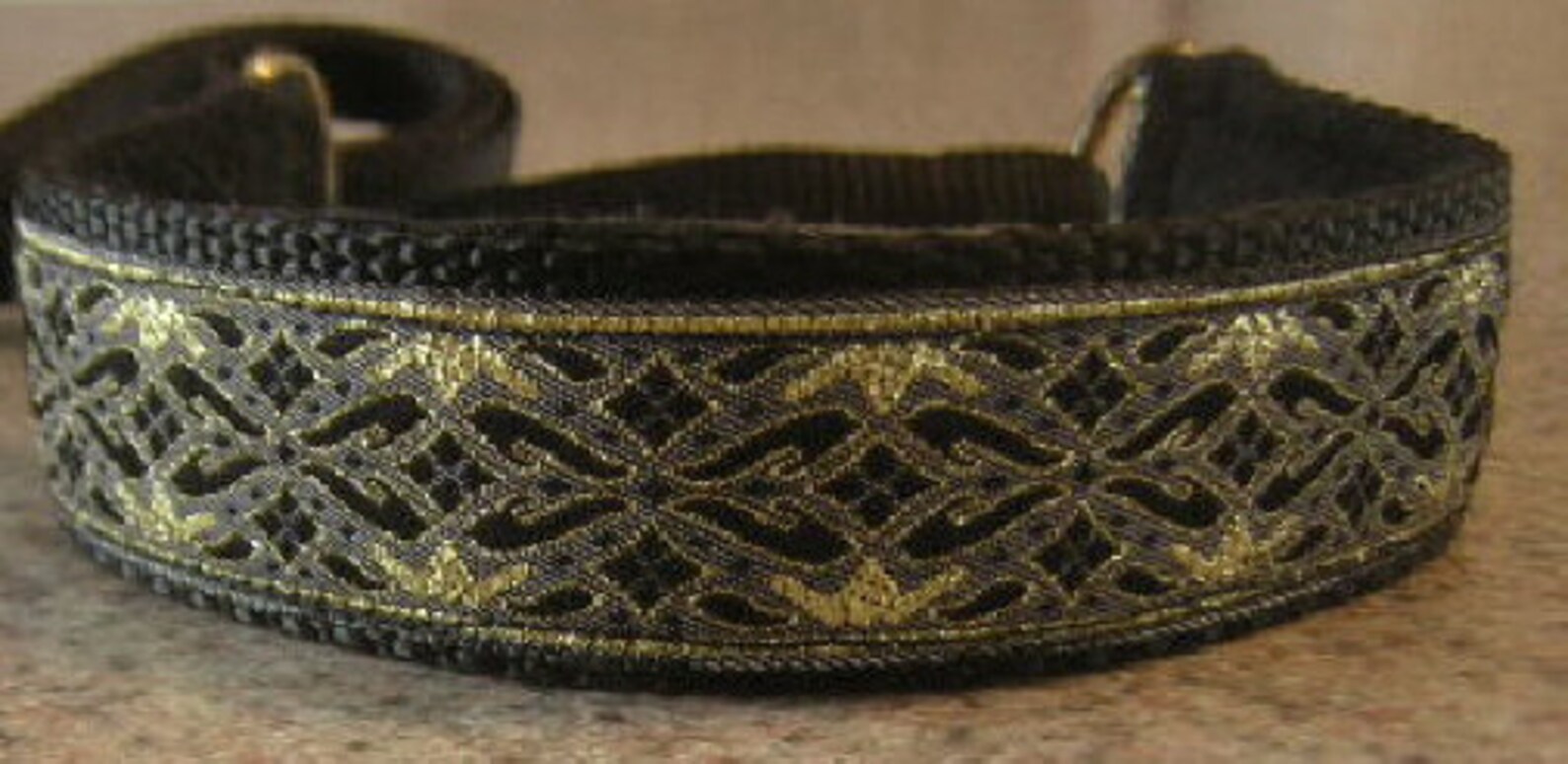 Metallic Renaissance 1 Wide Toy Dog Collar With Lead. 10 | Etsy