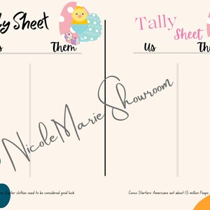 Easter Bunco; Bunco Scorecards; Peeps Easter; Bunco Night; Bunco Tally ...