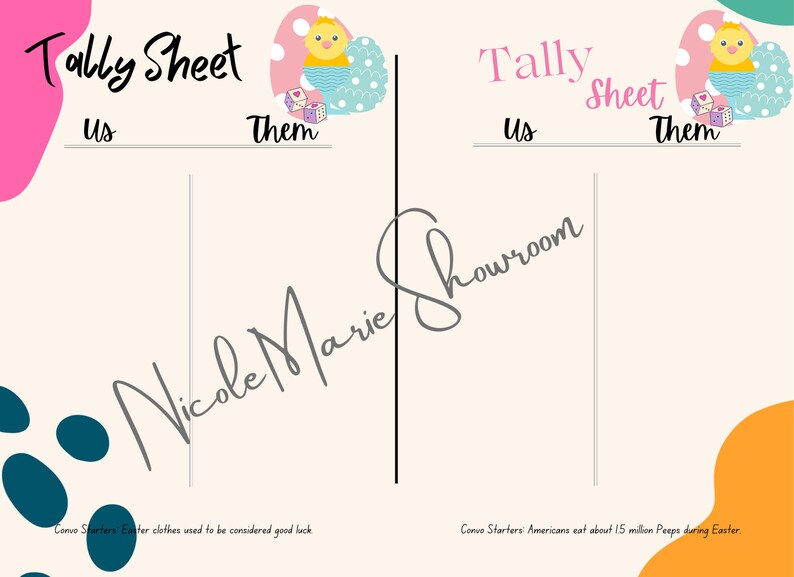 Easter Bunco; Bunco Scorecards; Peeps Easter; Bunco Night; Bunco Tally ...