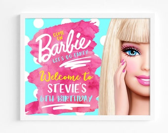 Barbie Welcome Sign | Etsy