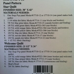 Snap Pop Panel Quilt Pattern by Pieces From My Heart - Etsy