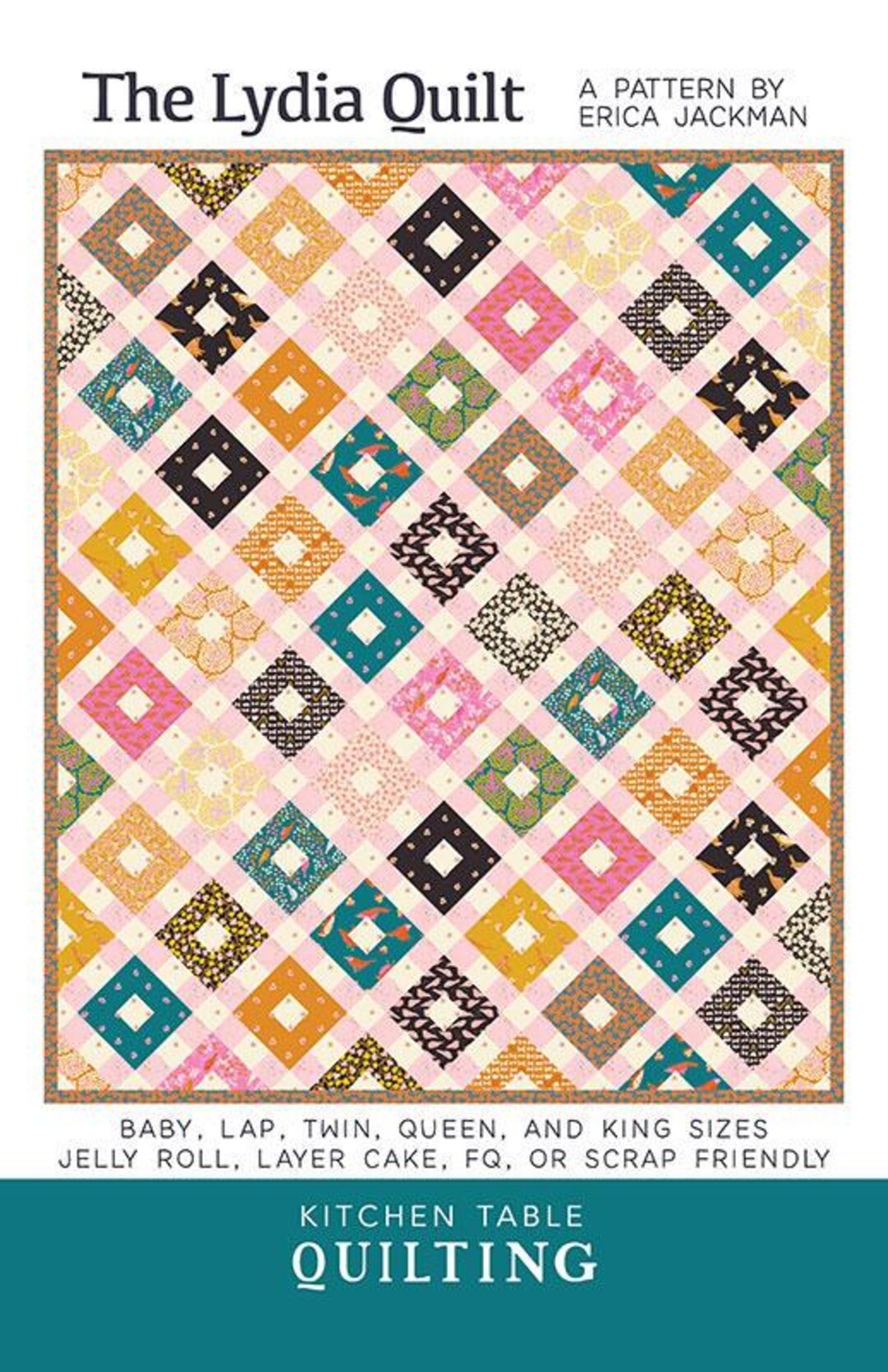 The Lydia Quilt Multi Size Quilt Pattern KTQ 180 Designed by Erica ...