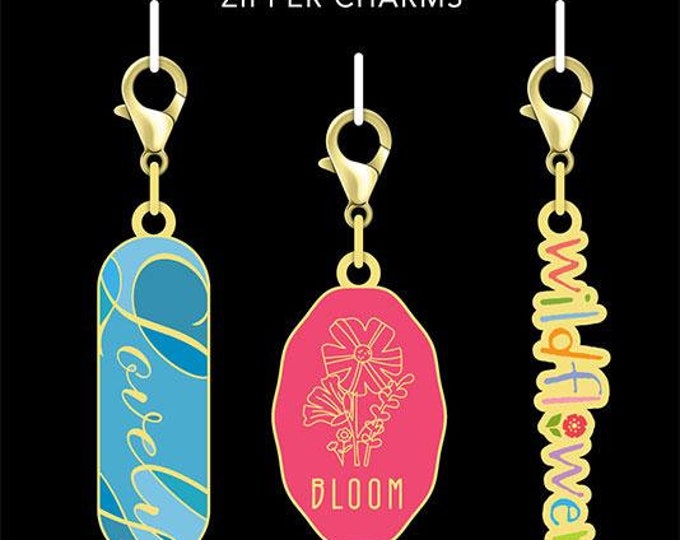 Words Enamel Zipper Pulls (set of Three) Cathe Holden Sew Cute Zipper ...