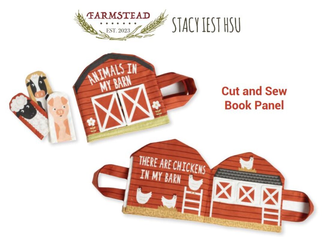 MODA Farmstead Barn Book Cut and Sew Panel by Stacy Iest Hsu 20909-11 ...