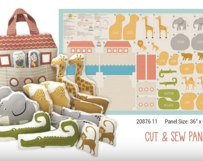 MODA Noah's Ark With Animals Cut and Sew Panel by Stacy Iest Hsu 20876 ...