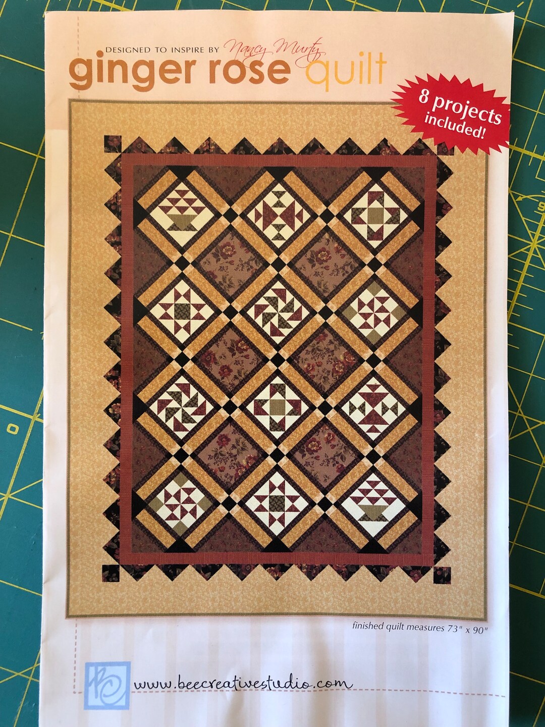 Ginger Rose Quilt Kit 2011 Designed by Nancy Murty of Bee Creative ...