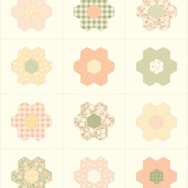 Hexagon Flower - Etsy