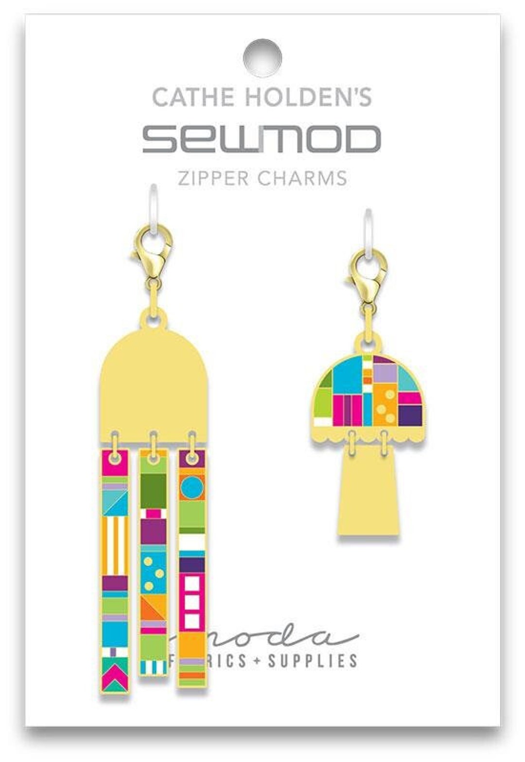 Tassel and Mushroom Enamel Zipper Pulls (set of Two) Cathe Holden Sew ...