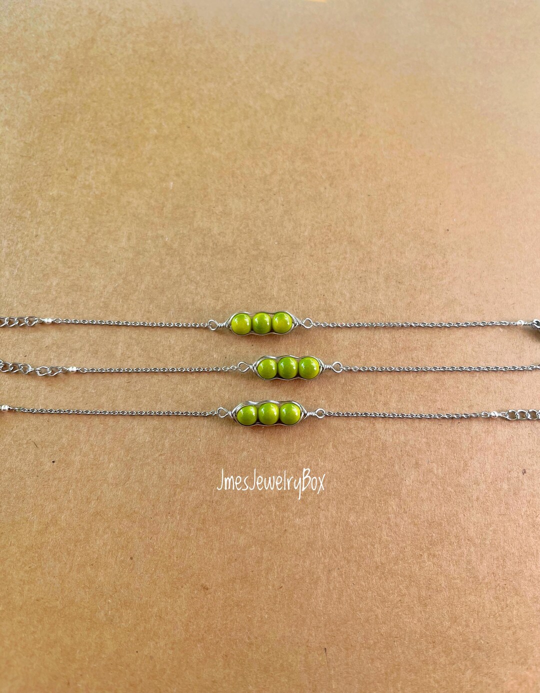 Three Peas in a Pod Bracelet Set, Best Friends Bracelet Set, 3 Best ...