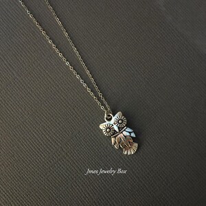 Little Silver Owl Necklace, Silver Owl Pendant, Sweet Little Owl ...
