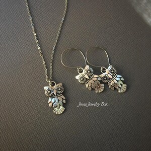 Little Silver Owl Necklace, Silver Owl Pendant, Sweet Little Owl ...