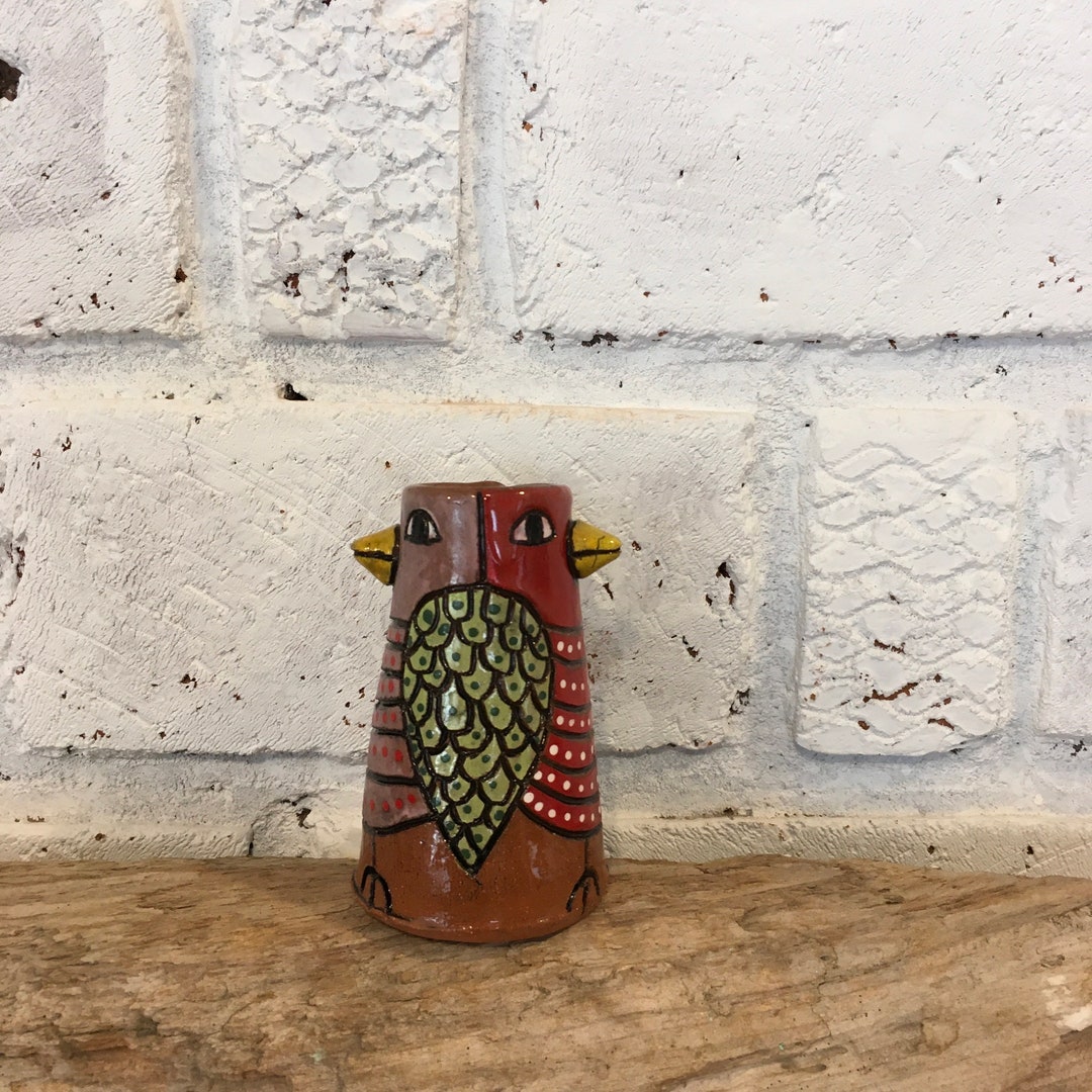Whimsical BIRD Bud Vase, Handmade Ceramic Vase, Julieholtstudio, Small ...