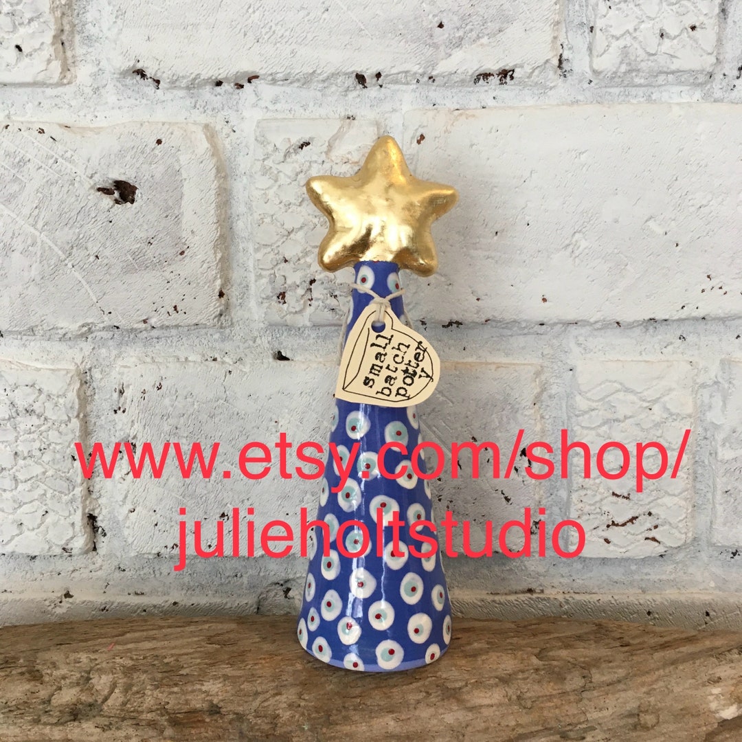 Medium Whimsical Star Tree, Gold STAR, Red White and Blue, Stars and ...