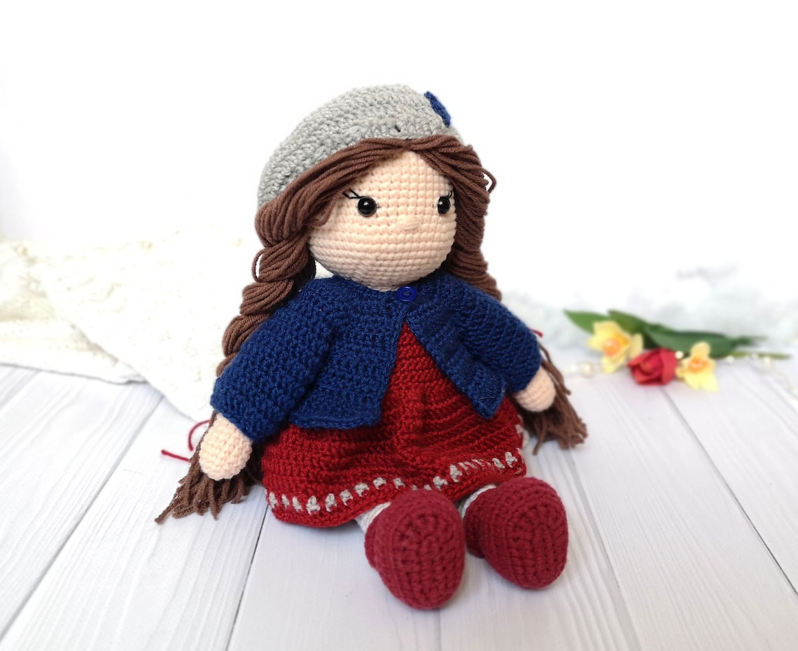 Amigurumi Doll Pattern Molly Crochet Doll Girl Pattern With - Etsy