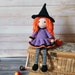 Halloween Witch Doll Shelf Sitter Handmade Witch Toy Decor - Etsy