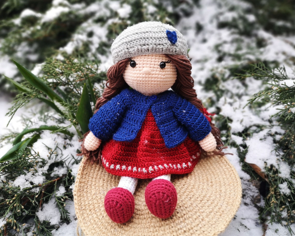Amigurumi Doll Pattern Molly Crochet Doll Girl Pattern With - Etsy