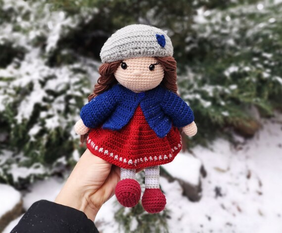Amigurumi Doll Pattern Molly Crochet Doll Girl Pattern With - Etsy