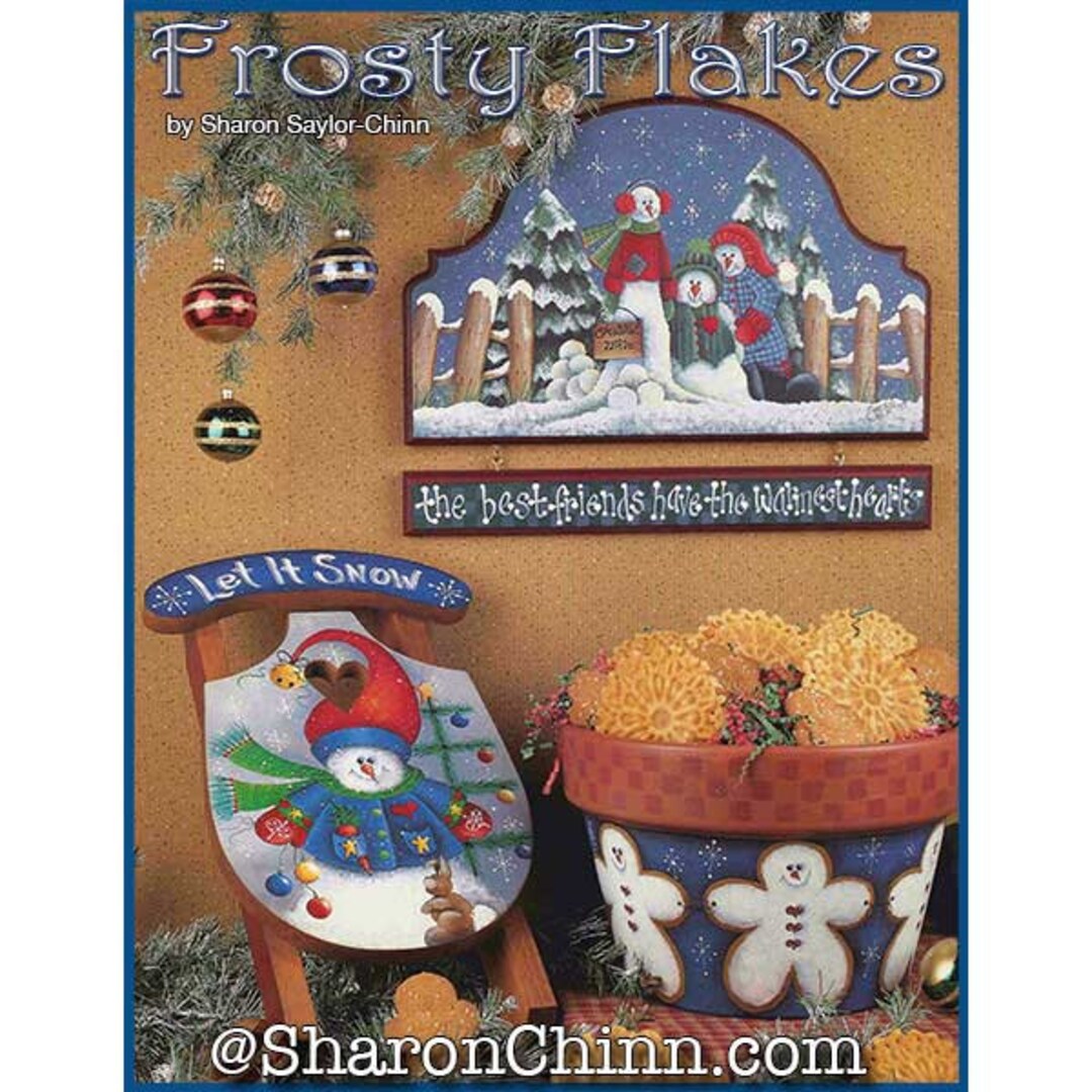 3 Snowman Painting Patterns by Download, Frosty Flakes, Sharon Chinn ...