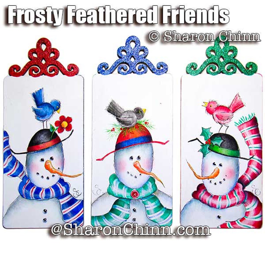 Snowman and Bird Ornaments Painting Patterns by Download, Frosty's ...