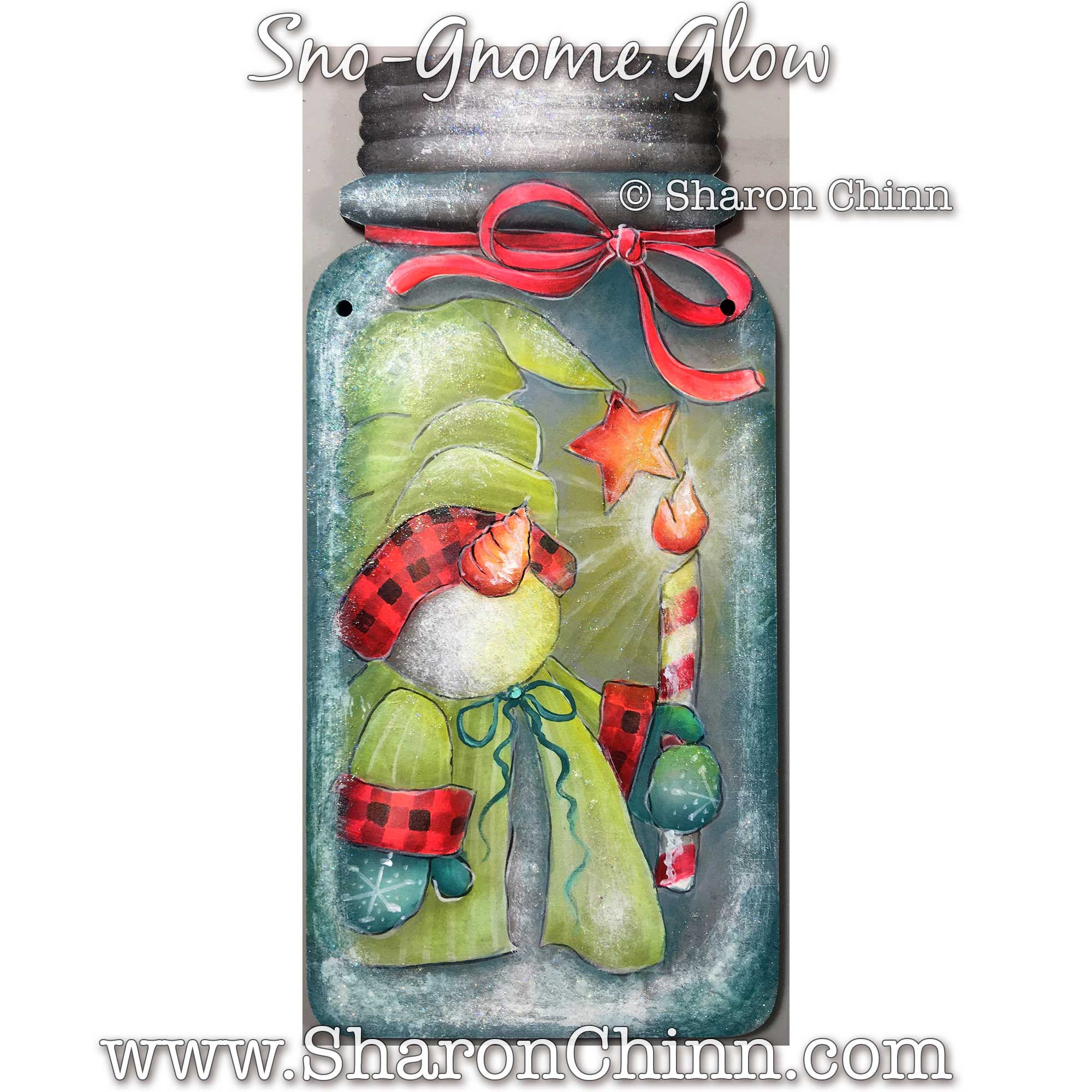 Sno-gnome Glow Painting Pattern by Download, Mason Jar Cutout, Snowman ...