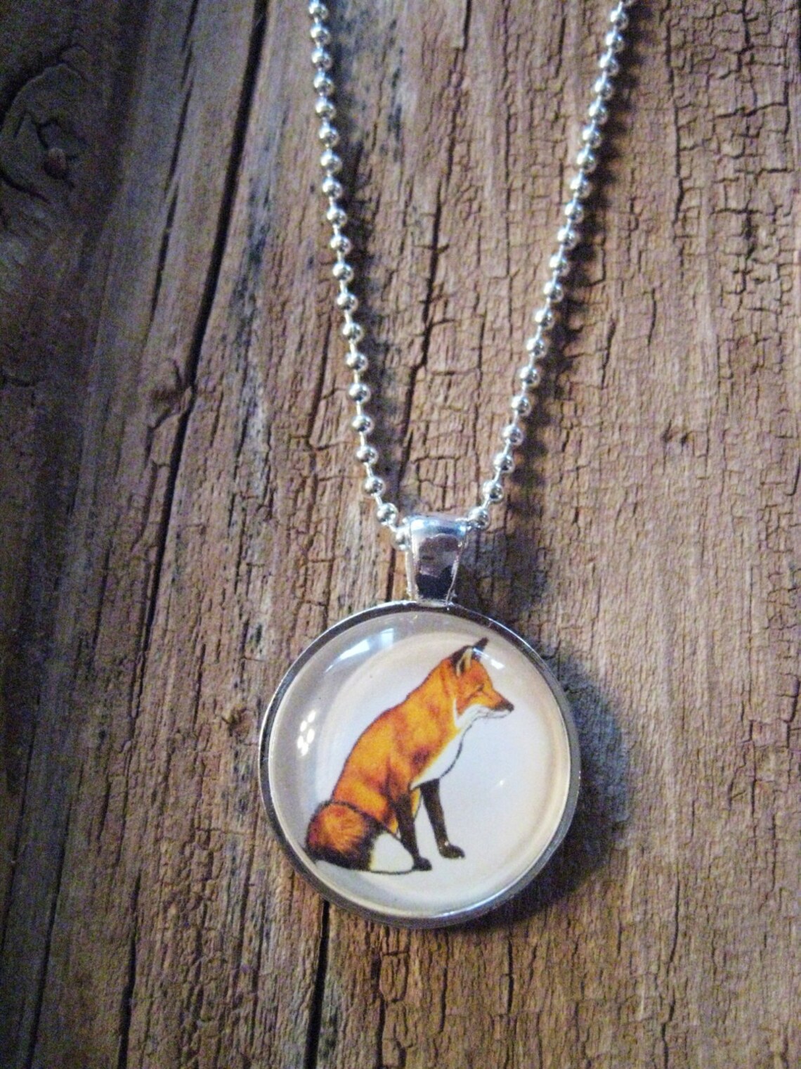 Red Fox Necklace, Fox Jewlery, Red Fox, Woodland Jewelry, Vintage Fox ...