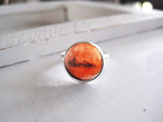 Mars Ring Planet Jewelry Mars Jewelry Space Jewelry Solar | Etsy