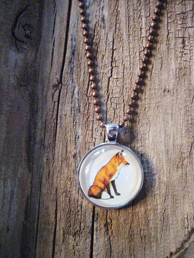 Red Fox Necklace, Fox Jewlery, Red Fox, Woodland Jewelry, Vintage Fox ...