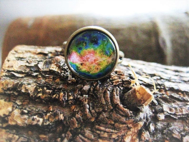 Venus Ring, Galaxy Jewelry, Planet Jewelry, Planet Ring, Venus Jewelry ...