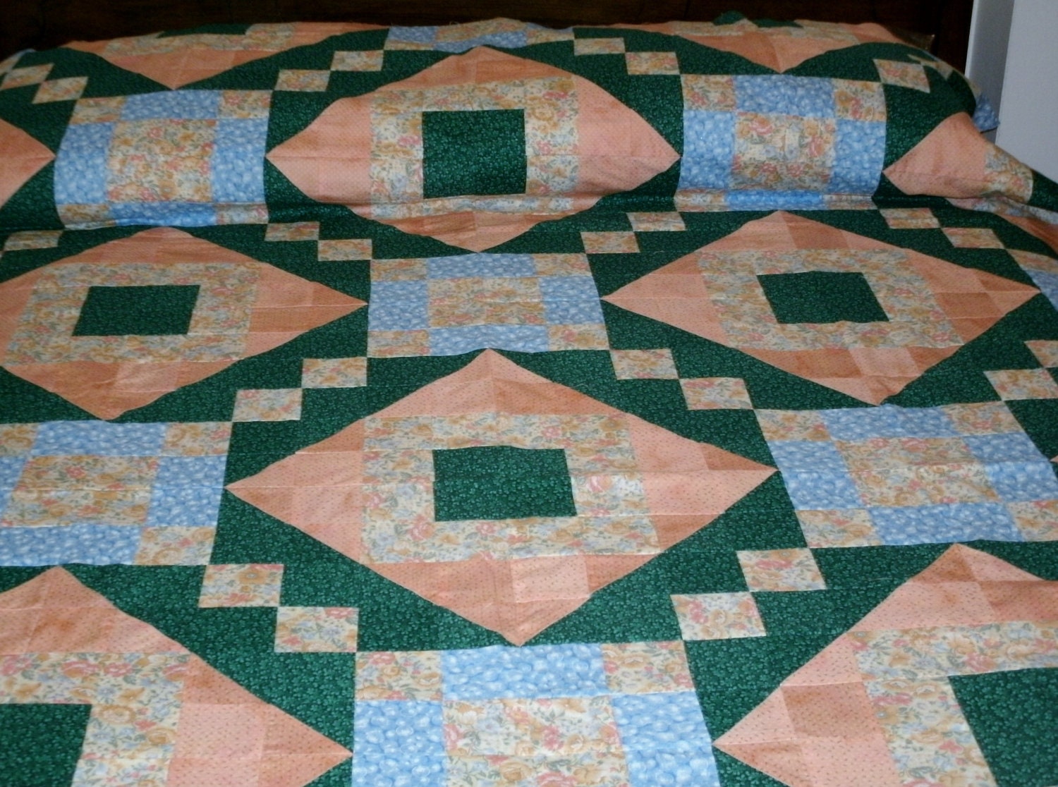 Around the Block Queen Quilt - Etsy