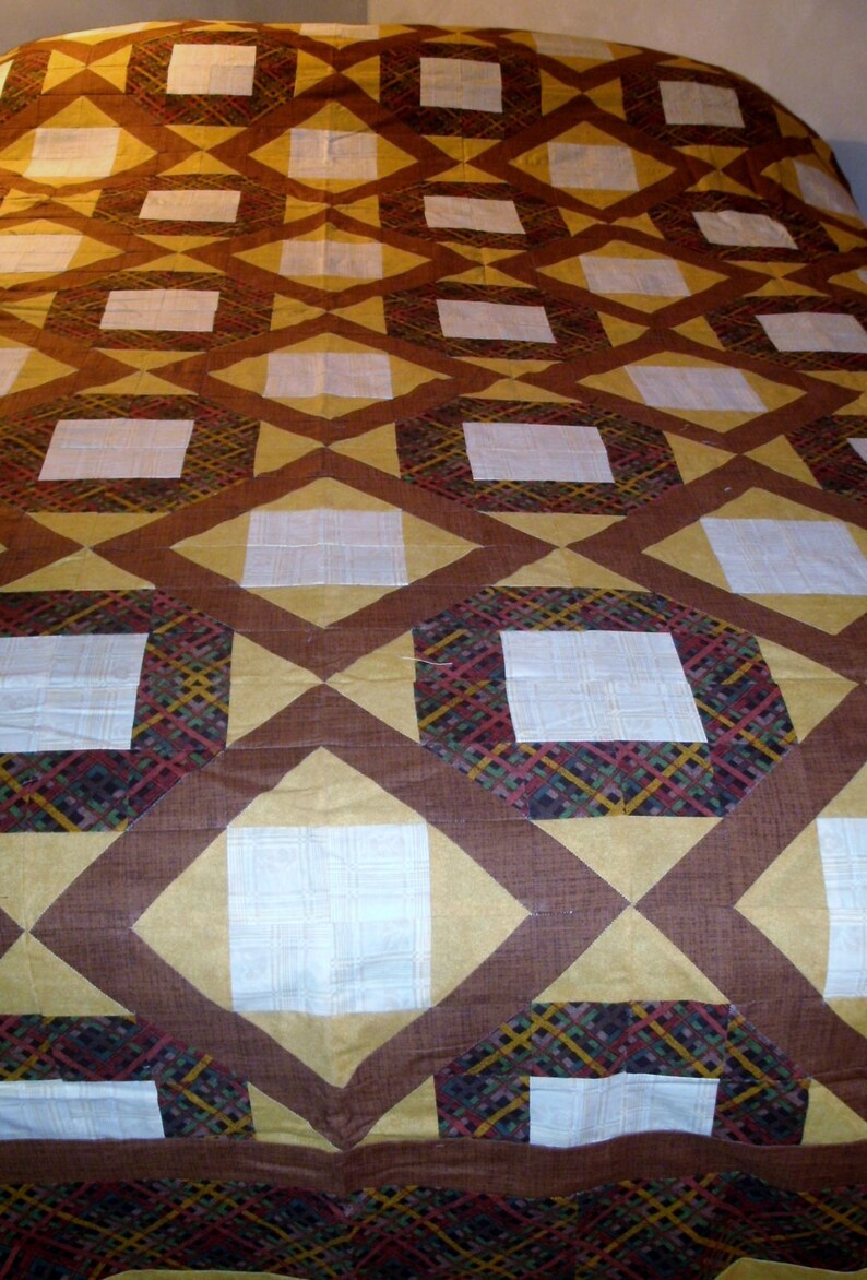 On the Square Queen Quilt - Etsy