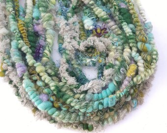 Handspun Yarn, Art Yarn, Chunky Yarn, Weaving Yarn, Slub Yarn, Hand ...