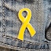 Gold Ribbon / Lapel Hat Pin / Alveolar Rhabdomyosarcoma, Childhood ...