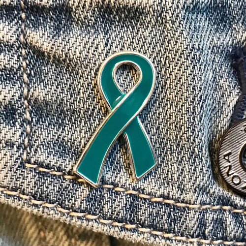 Purple Ribbon / Lapel Hat Pin / Pancreatic Cancer - Etsy