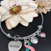 Previvor Survivor Charm Bracelet Pink and Teal Ribbon - Etsy