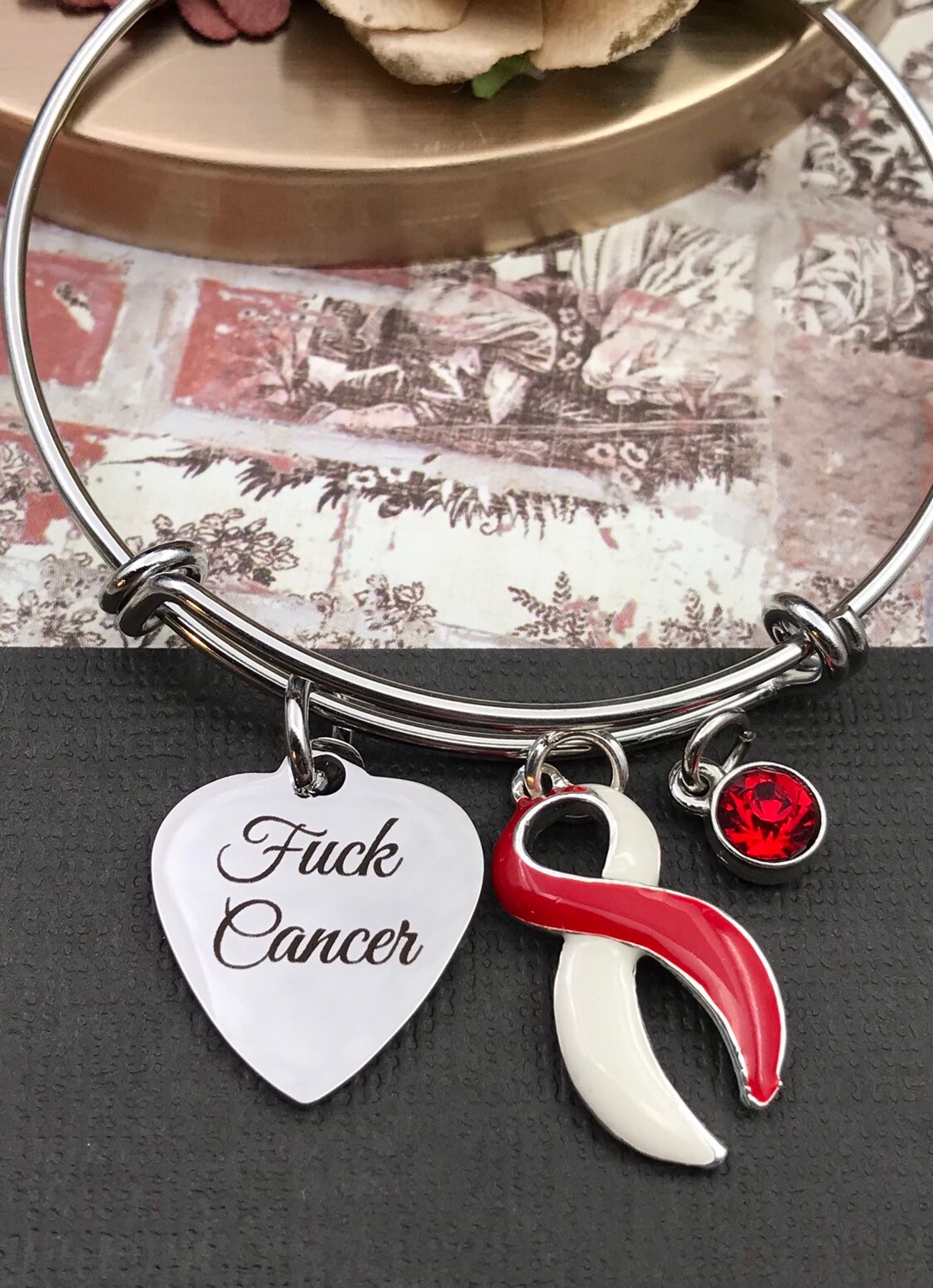 Pick Your Ribbon / Fu Cancer Screw / Breast Ovarian Kidney | Etsy