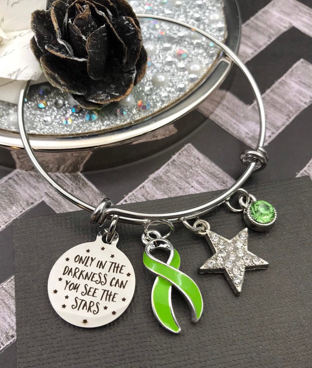 Lime Green Ribbon Bracelet Muscular Dystrophy, Gastroschisis, Lyme ...