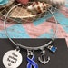 Periwinkle Ribbon Bracelet / Hope Anchors / Stomach Gastric Esophageal ...