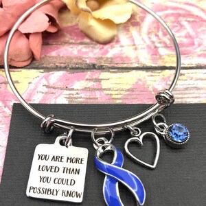 Periwinkle Ribbon Bracelet / Stomach Gastric Esophageal Cancer Survivor ...