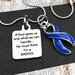 Periwinke Ribbon Necklace - If God Gives Us Only What We Can Handle ...