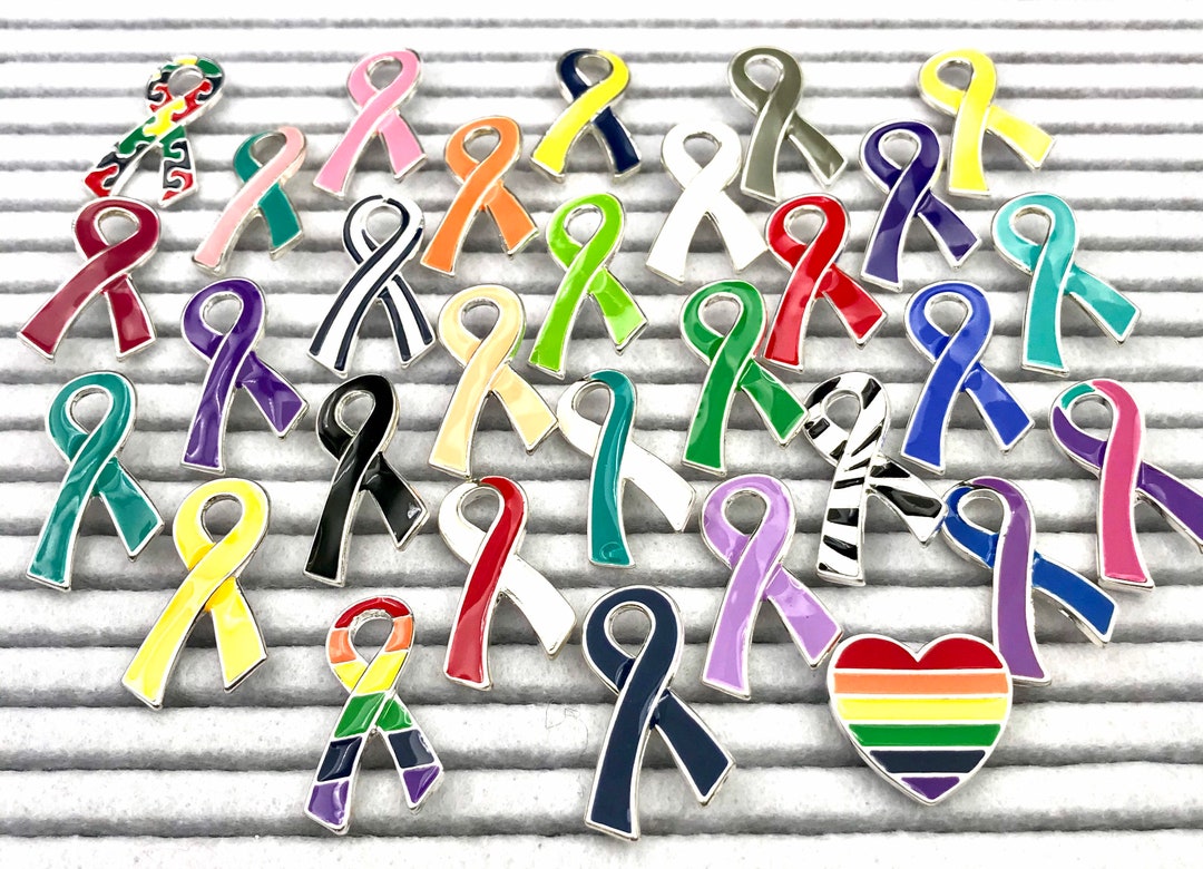 Awareness Ribbon Lapel Hat Pins / Pick Your Color / Cancer - Etsy