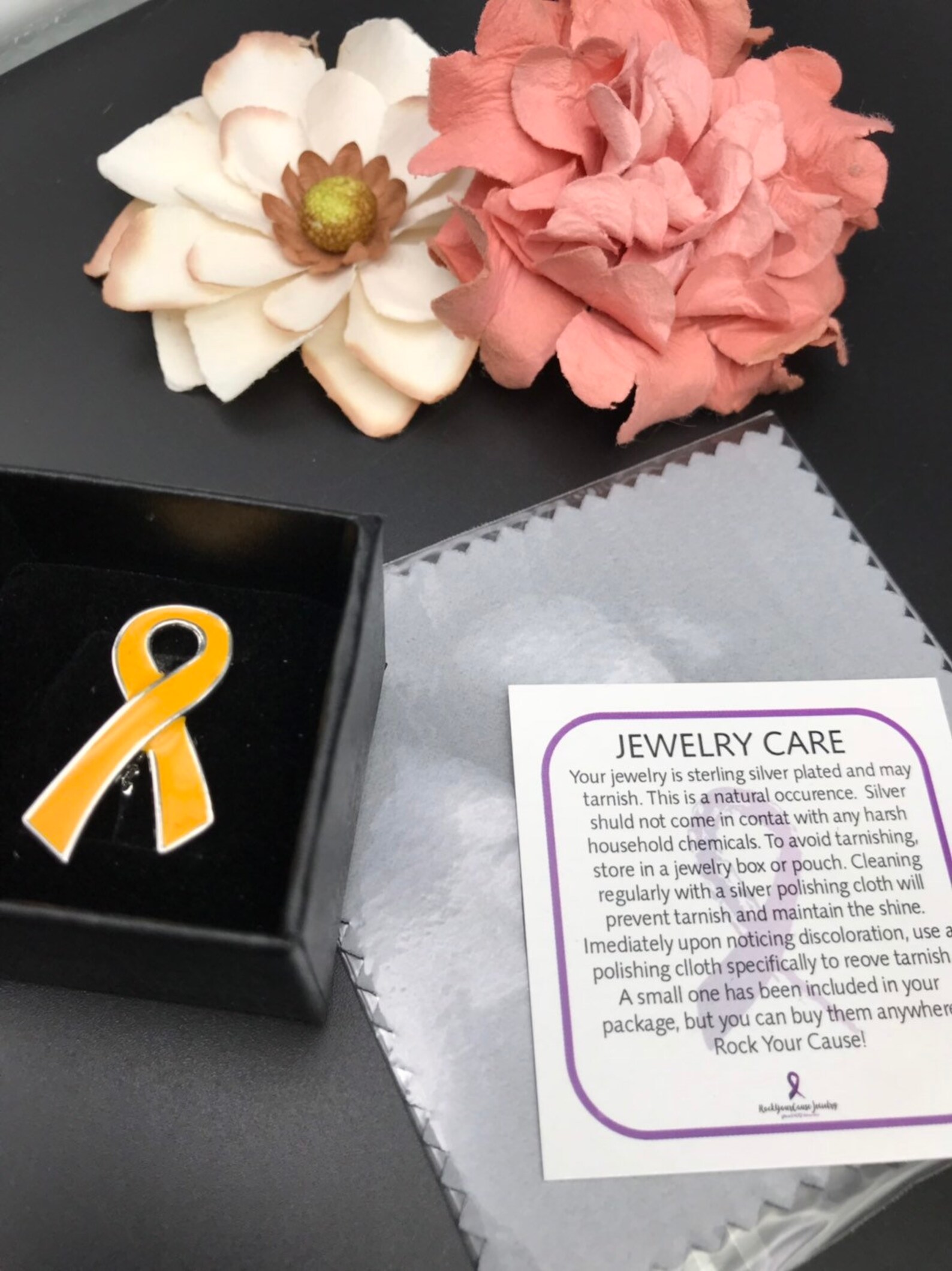 Gold Ribbon / Lapel Hat Pin / Alveolar Rhabdomyosarcoma | Etsy