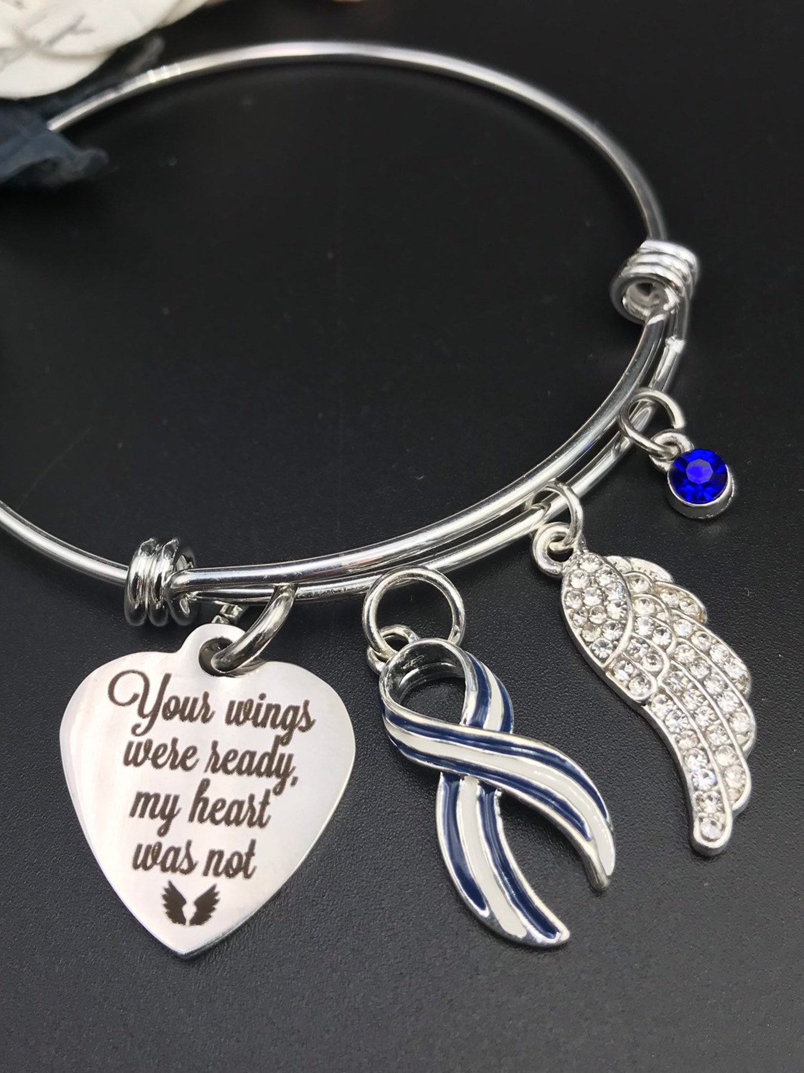 ALS Awareness Bracelet Your Wings Were Ready My Heart was | Etsy