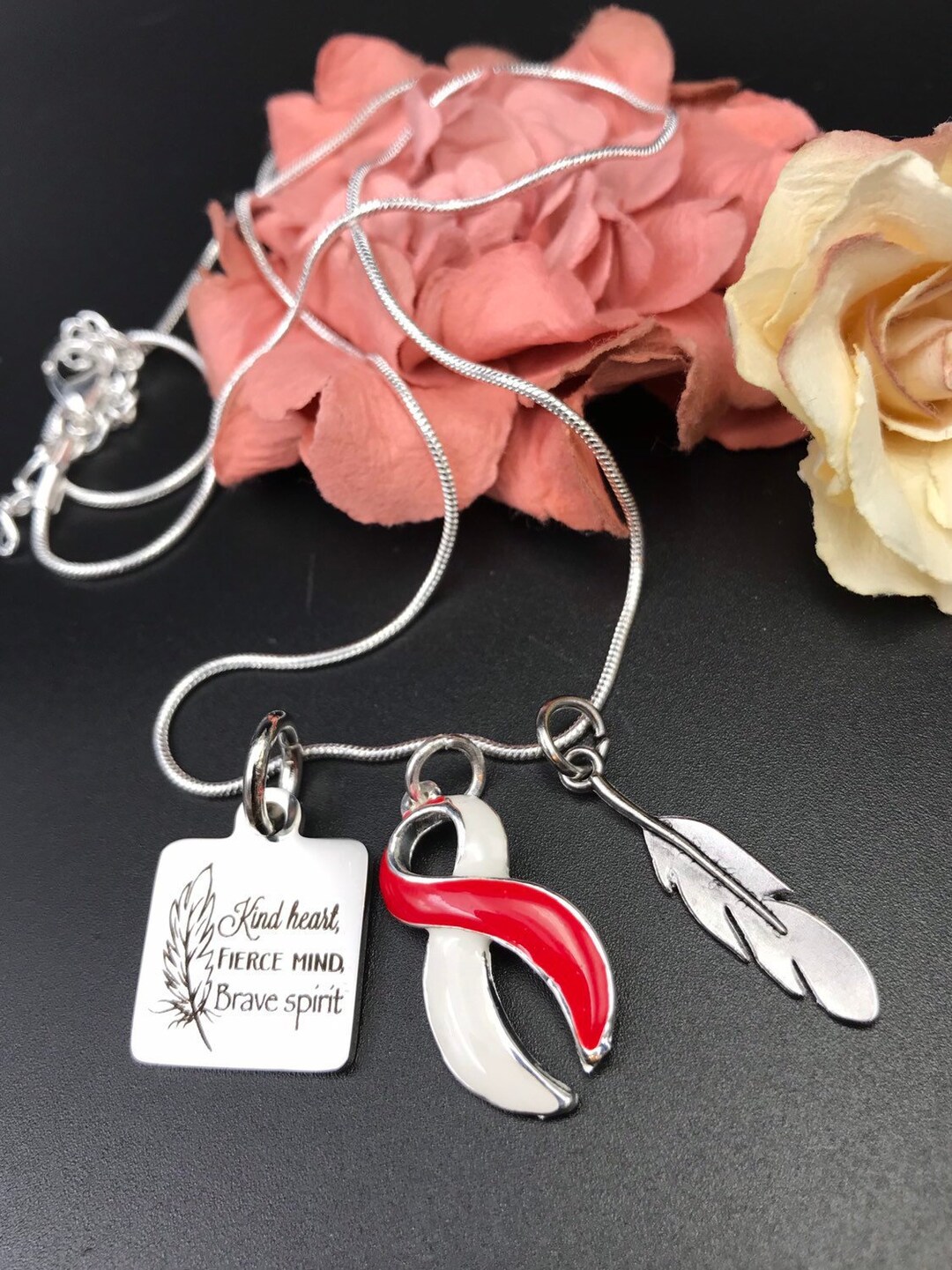 Red and White Ribbon Aplastic Anemia, DVT, Head & Neck Cancer, Oral ...